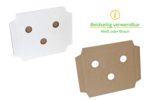 Karton INLAY Verpackung mit 3er Stanzausschnitt | Plastikfreies ...